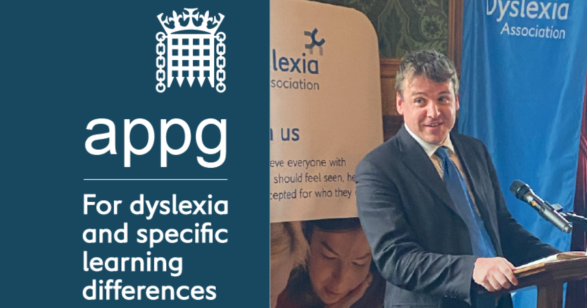 Tom Hunt MP elected new Chair of APPG - British Dyslexia Association